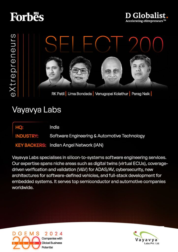 Vayavya Labs From Belagavi Recognized As A Forbes India Top 200 Global ...